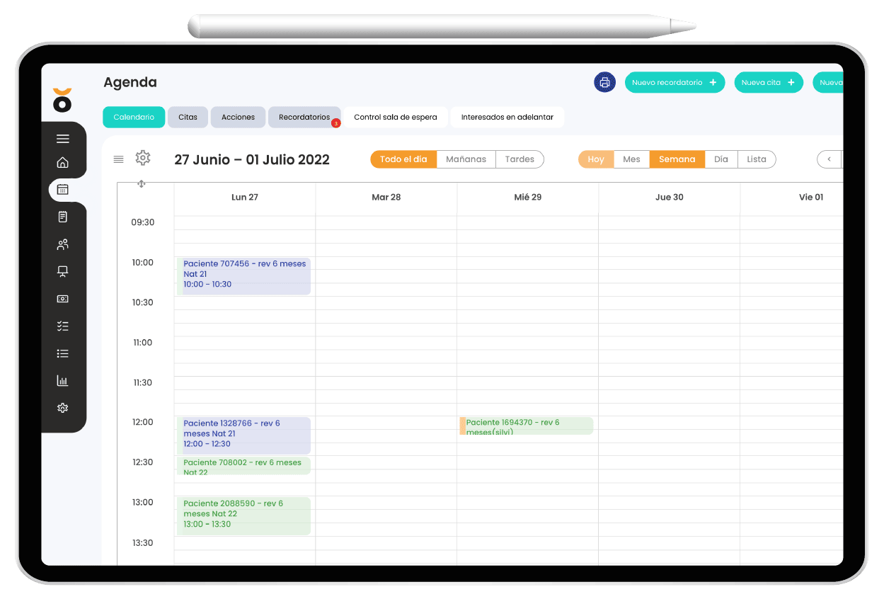 Gestión de agendas inteligentes - Optimydent
